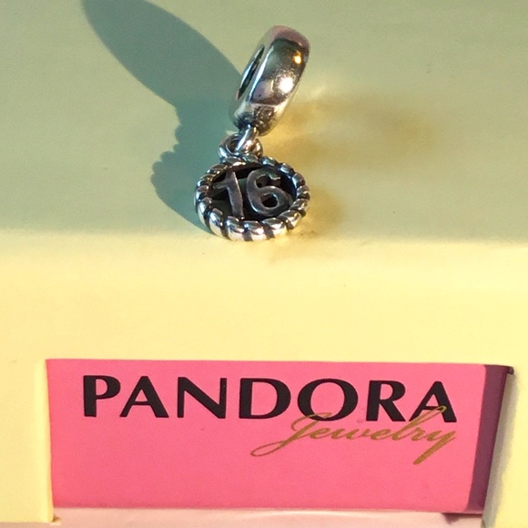 Pandora | Jewelry | Authentic Pandora Sweet 6 Silver Charm | Poshmark